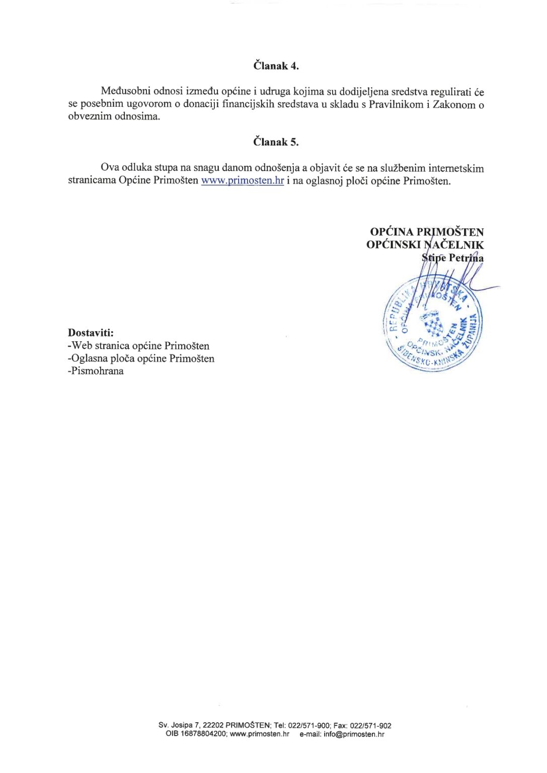 Novosti – Primosten.hr